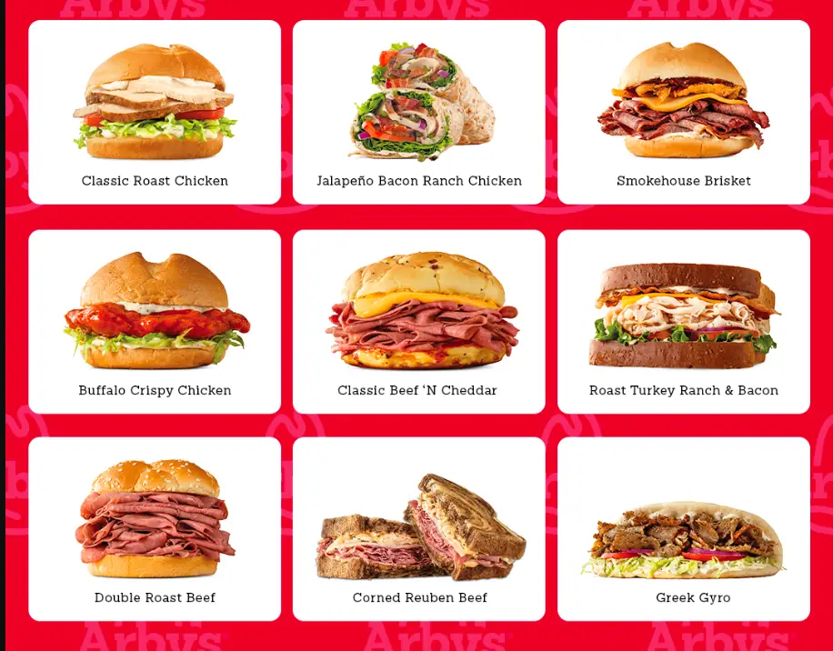Arby’s Menu Prices 2025